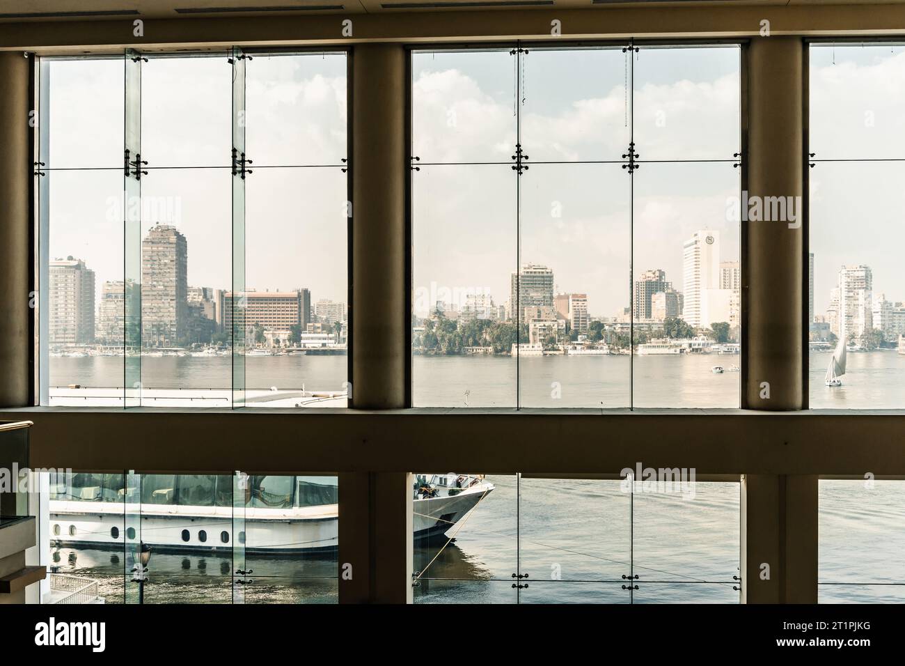 Nile landscape in Cairo Stock Photo - Alamy