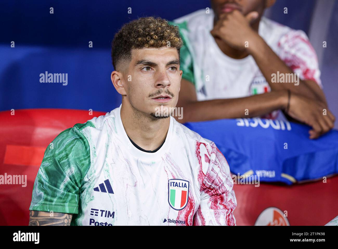 Italian's defender Giovanni Di Lorenzo looks during the Euro 2024 ...