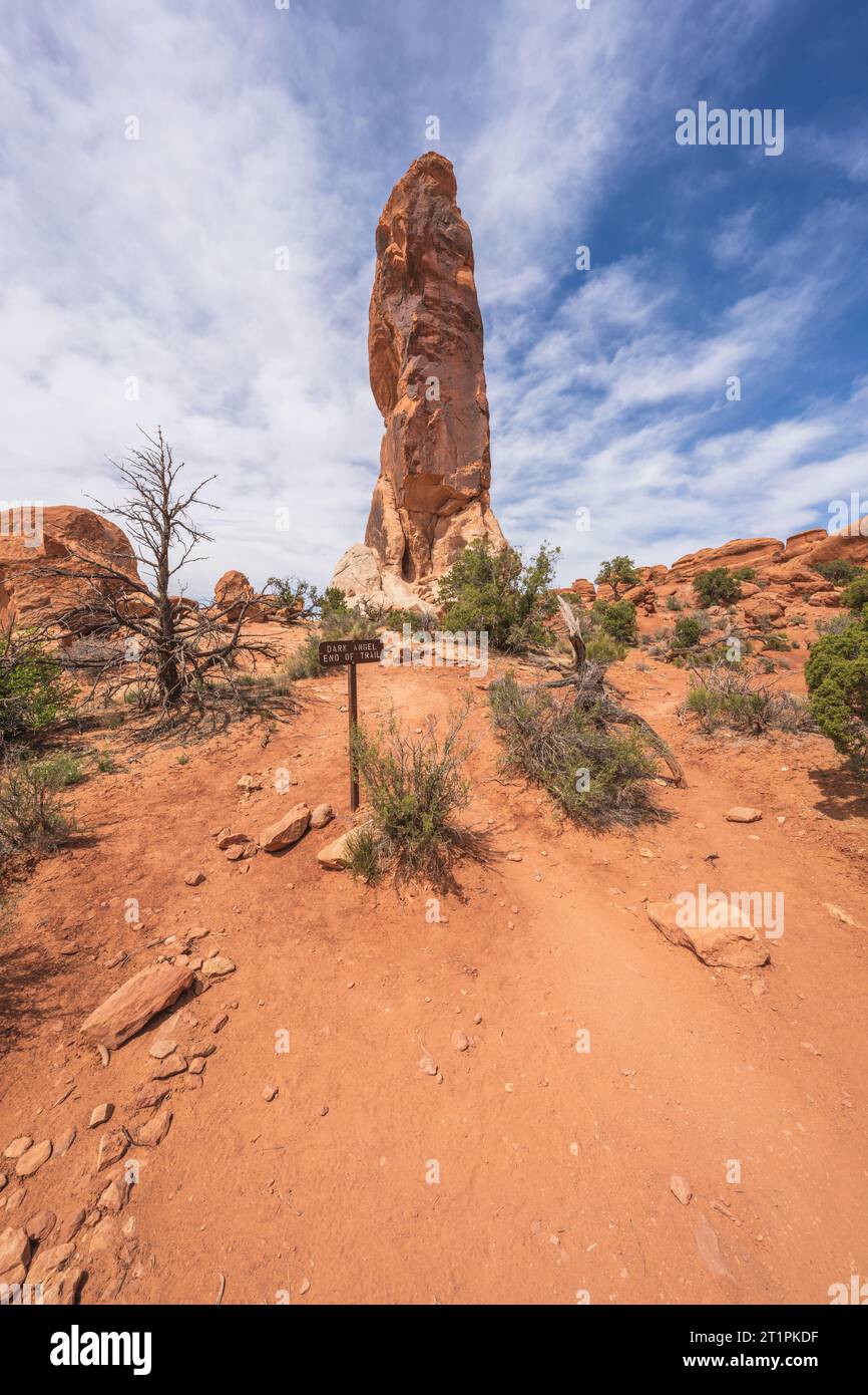 hiking the devils garden trail in arches national park, usa Stock Photo - Alamy