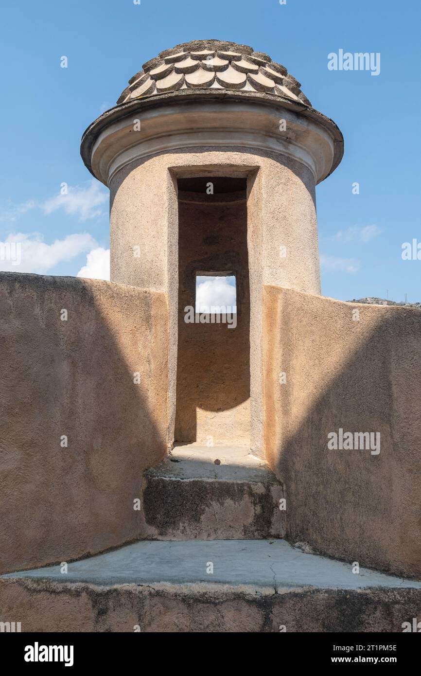 A watch tower of the Forte San Giovanni, built by the Spanish in the ...