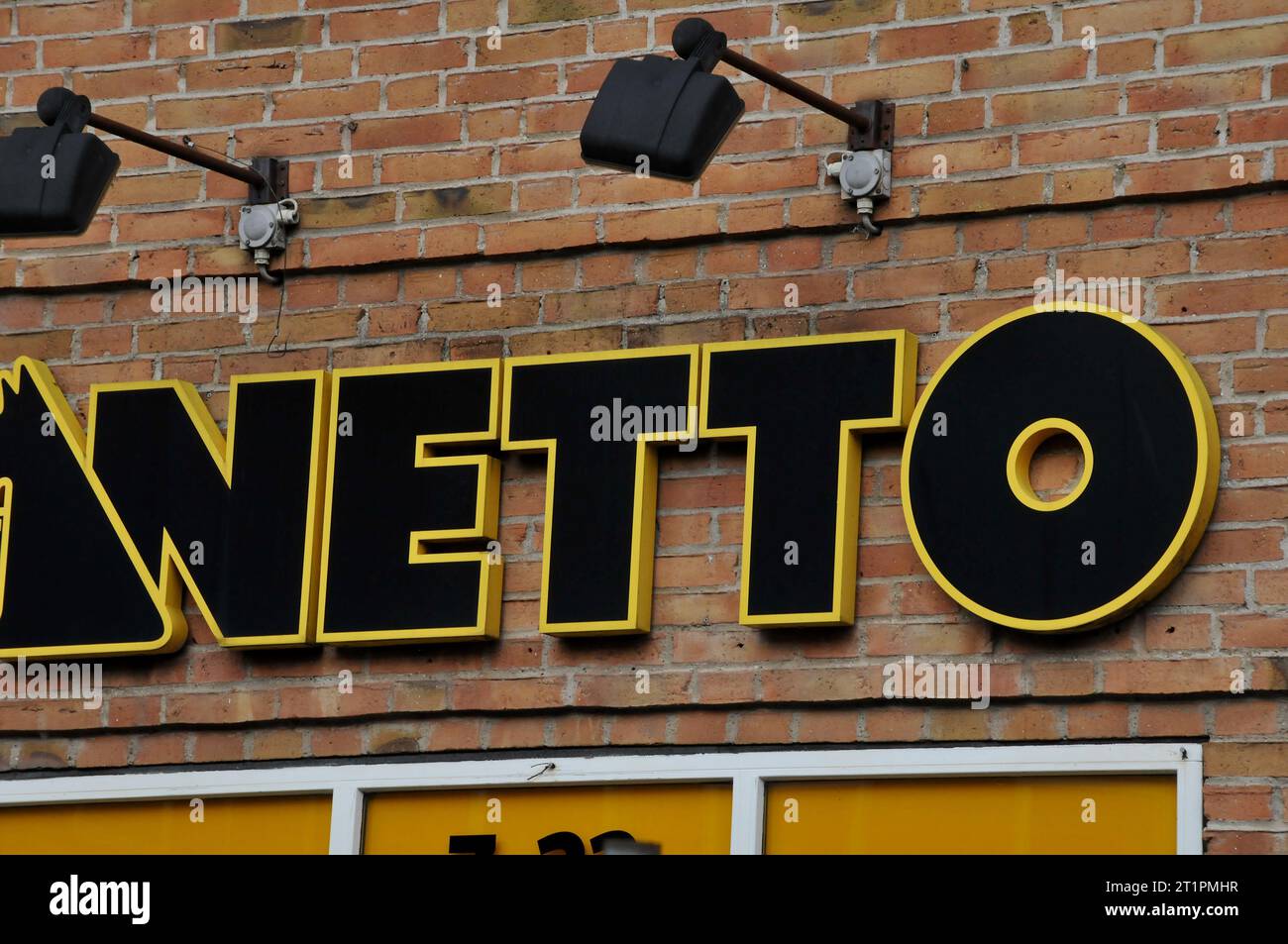 Copenhagen, Denmark /15 October. 2023/.Netto groceyr store in Kastrup ...