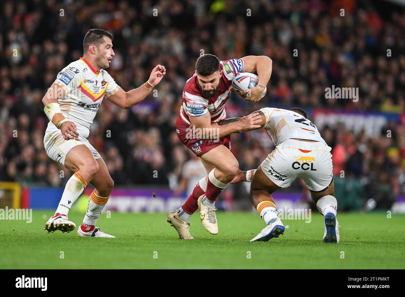 Manchester, England - 14th October 2023 Abbas Miski of Wigan Warriors ...