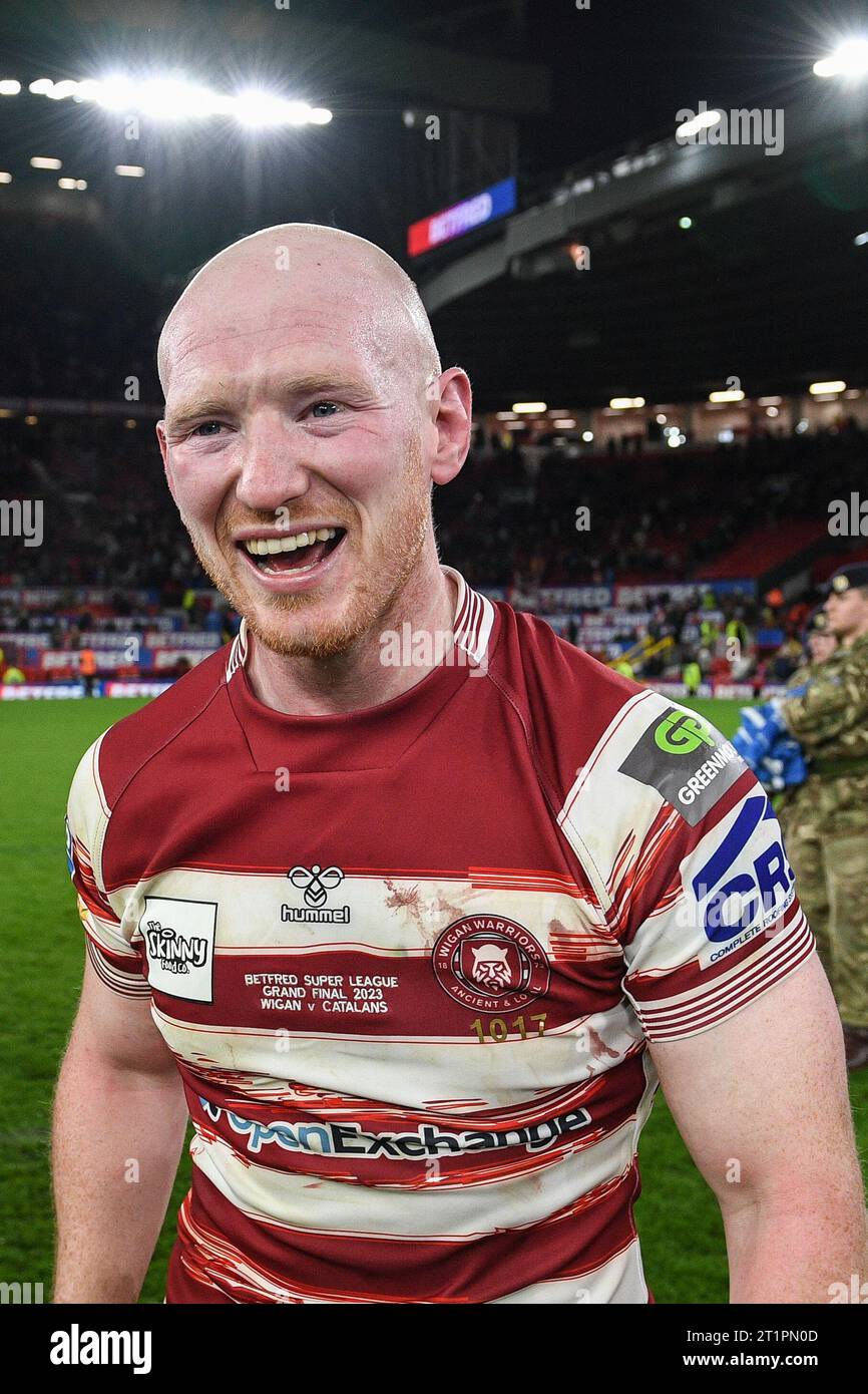Manchester, England - 14th October 2023 Liam Farrell of Wigan Warriors ...