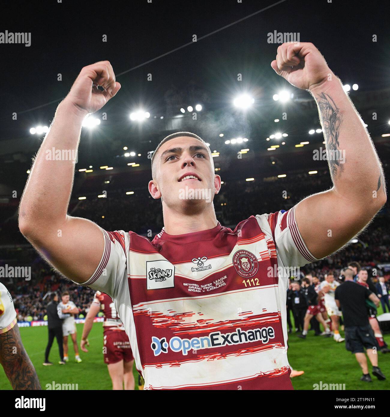 Manchester, England - 14th October 2023 Brad O’Neill of Wigan Warriors ...
