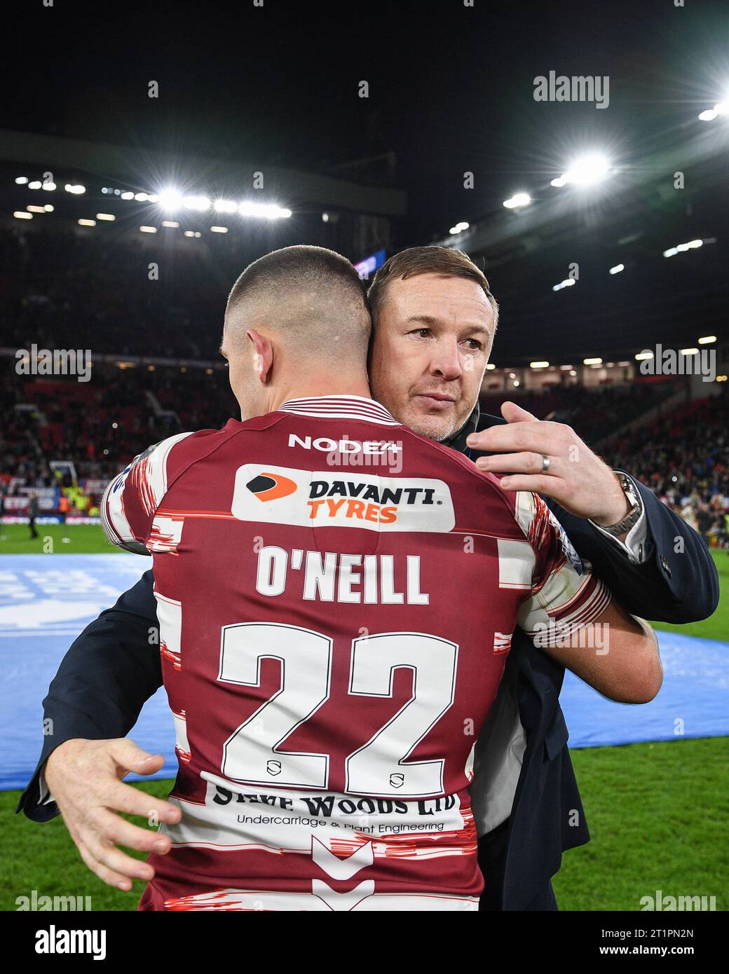 Manchester, England - 14th October 2023Brad O’Neill of Wigan Warriors ...