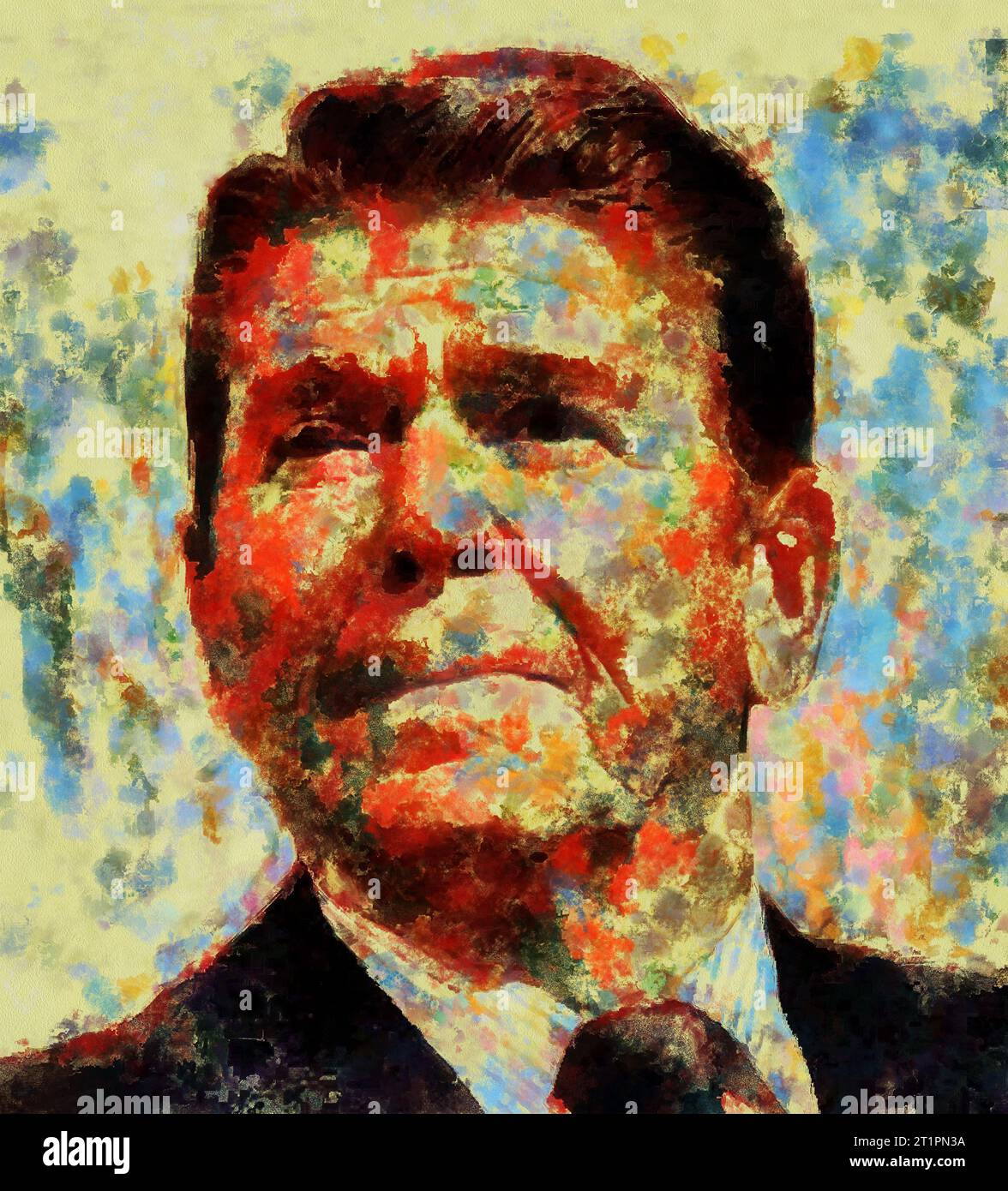 Ronald reagan president painting hi-res stock photography and images - Alamy
