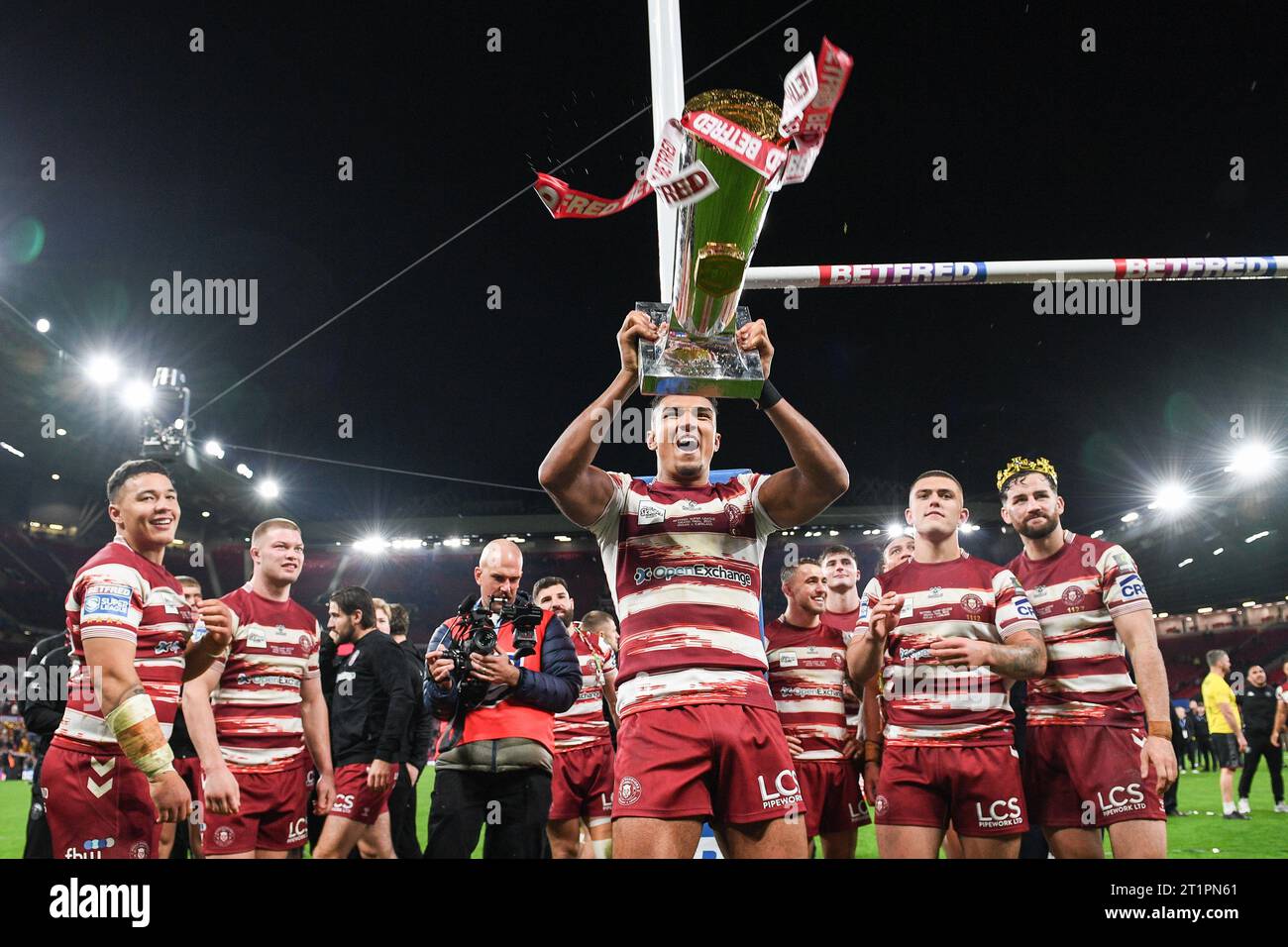 Manchester, England - 14th October 2023 Kai Pearce-Paul of Wigan ...