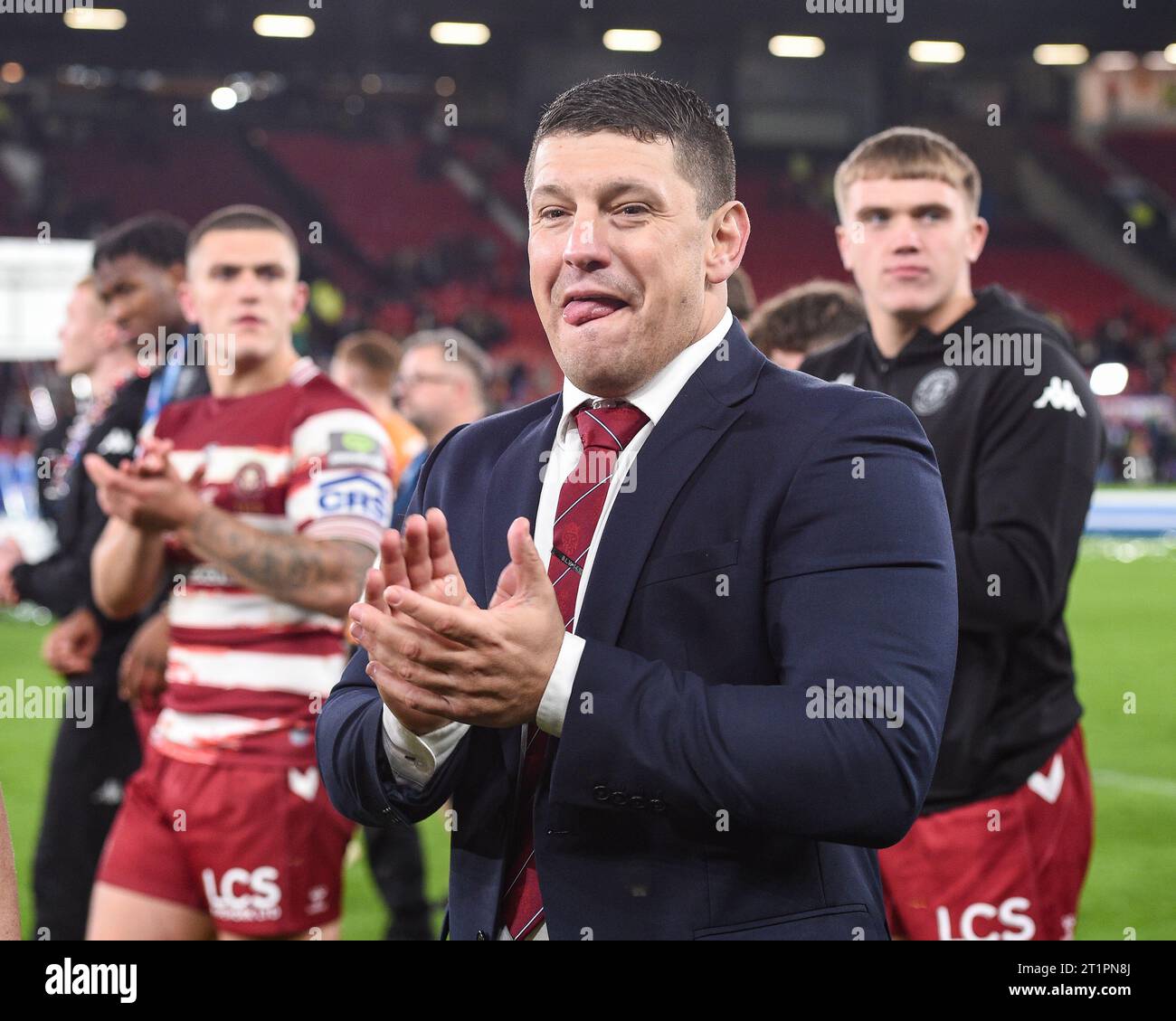 Manchester, England - 14th October 2023 Wigan Warriors Head Coach Matt ...