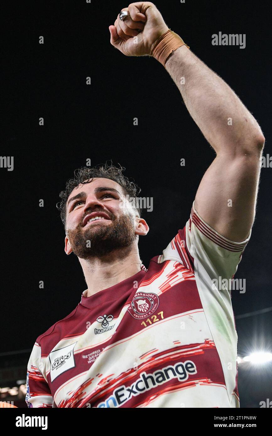 Manchester, England - 14th October 2023 Toby King of Wigan Warriors ...