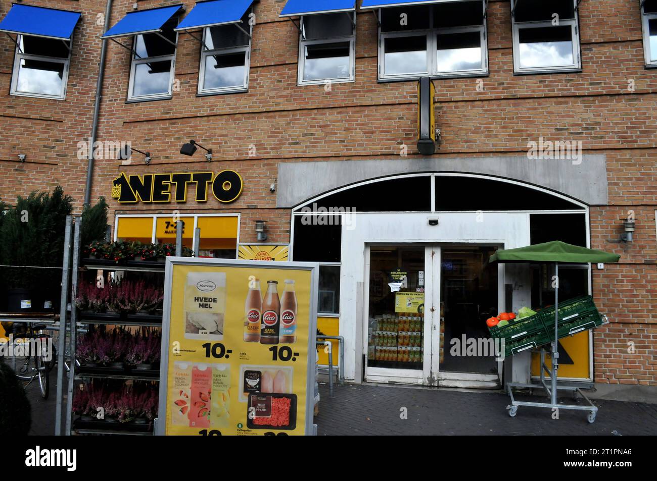 Copenhagen, Denmark /15 October. 2023/.Netto groceyr store in Kastrup ...