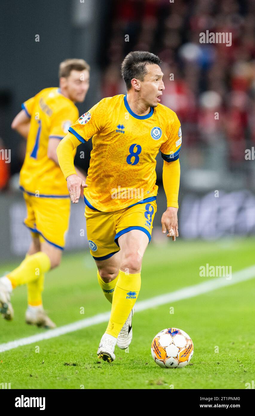 Copenhagen, Denmark. 14th Oct, 2023. Ashkat Tagybergen (8) of ...