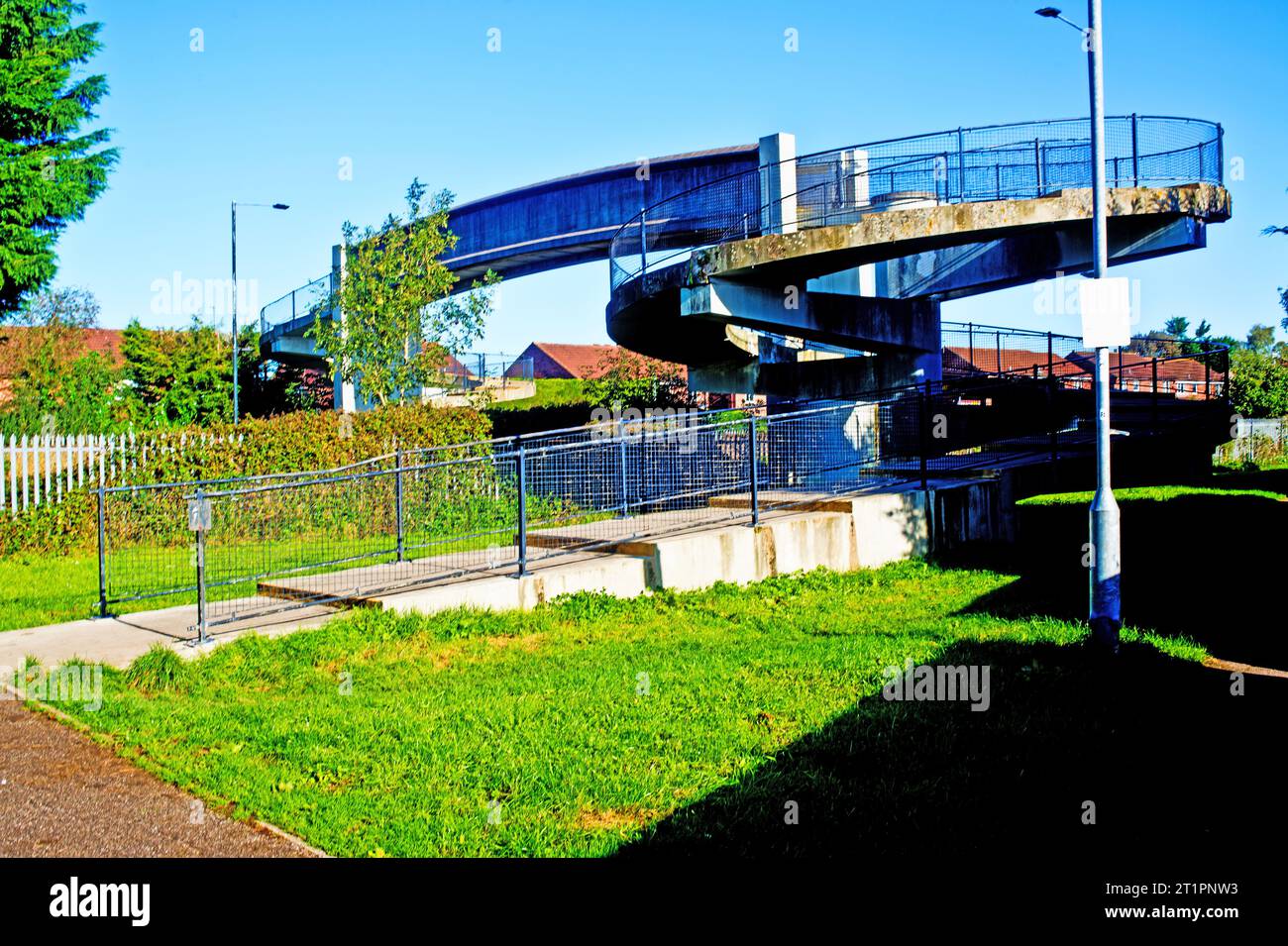 Railway footbridge hi-res stock photography and images - Alamy