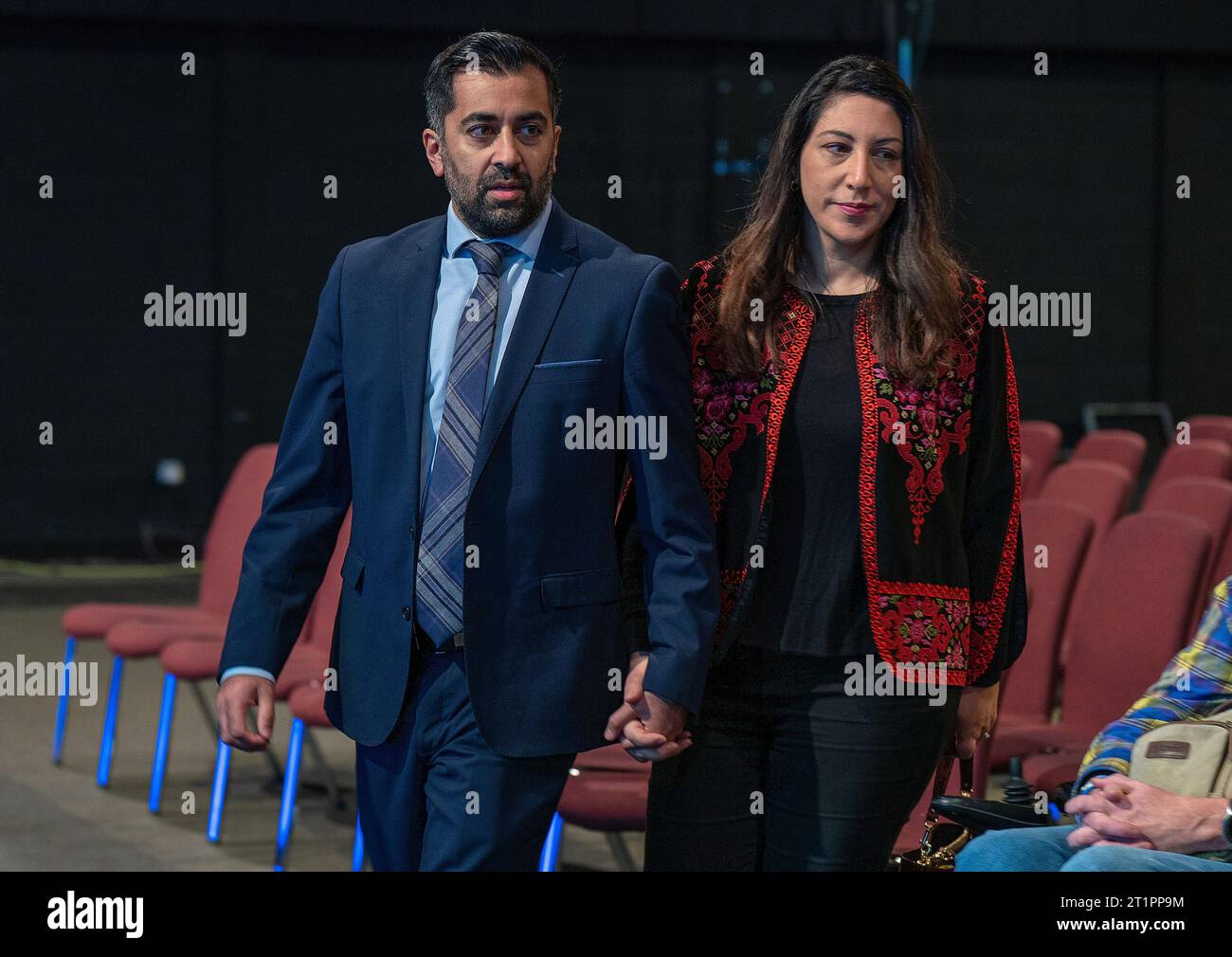 First Minister and SNP leader Humza Yousaf and his wife councillor ...