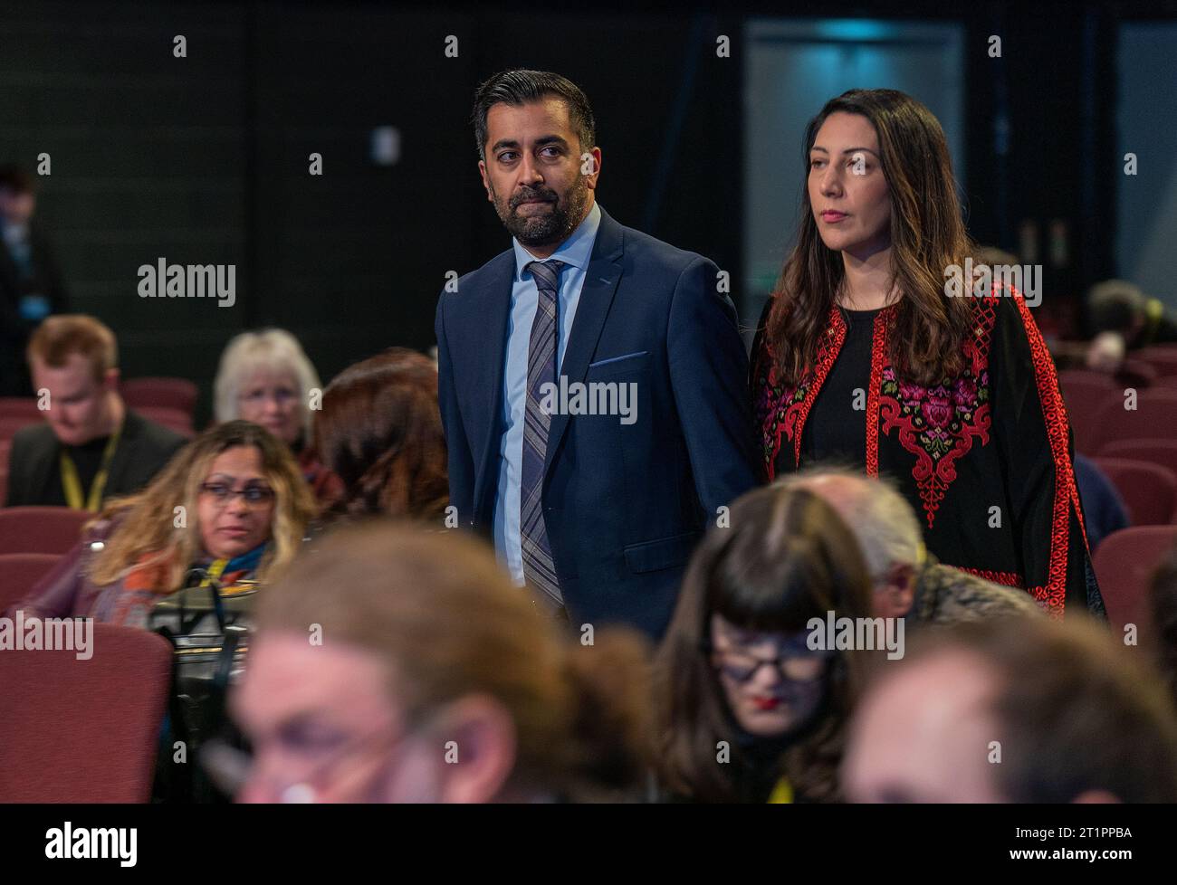 First Minister and SNP leader Humza Yousaf and his wife councillor ...