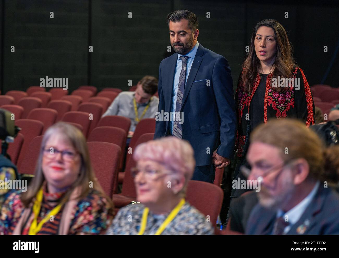 First Minister and SNP leader Humza Yousaf and his wife councillor ...