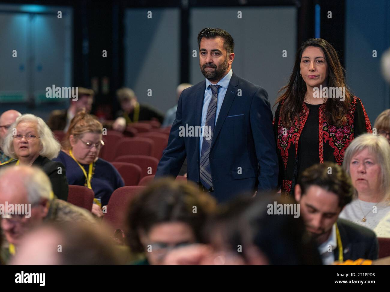 First Minister and SNP leader Humza Yousaf and his wife councillor ...