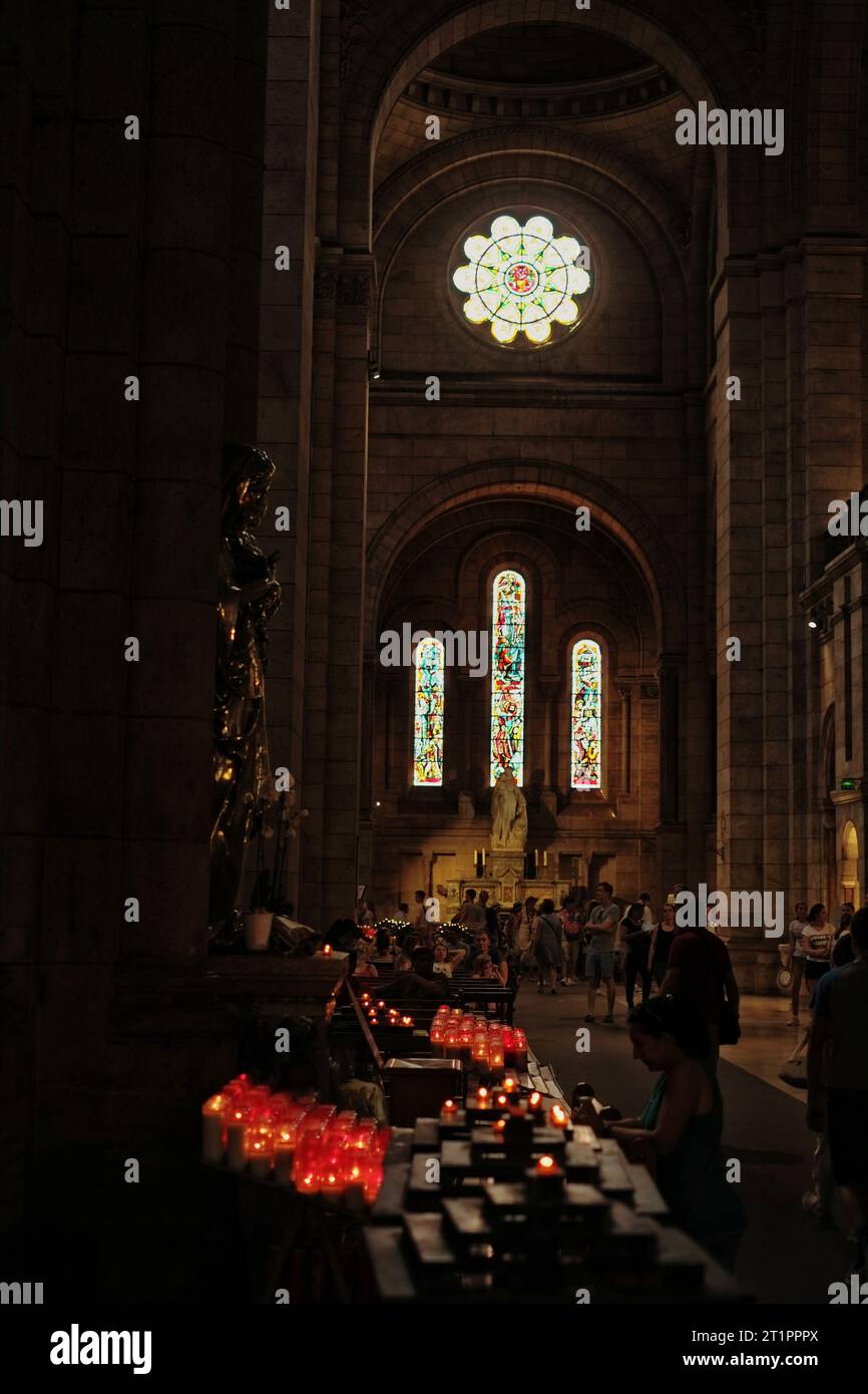 Sacre coeur paris stained glass hi-res stock photography and images - Alamy