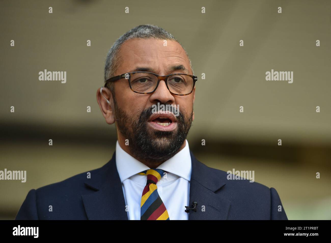 London, England, UK. 15th Oct, 2023. Foreign Secretary JAMES CLEVERLY ...