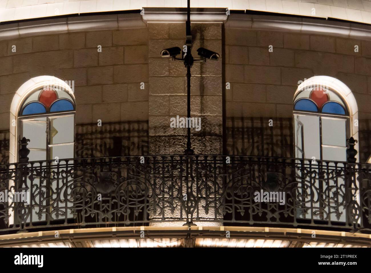 Close up of the outdoor CCTV camera external video surveillance system ...