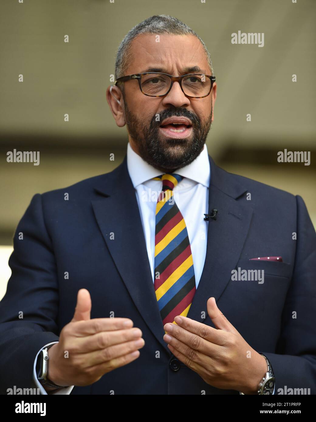 London, England, UK. 15th Oct, 2023. Foreign Secretary JAMES CLEVERLY ...