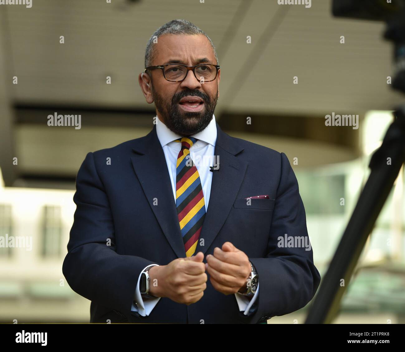 London, England, UK. 15th Oct, 2023. Foreign Secretary JAMES CLEVERLY ...