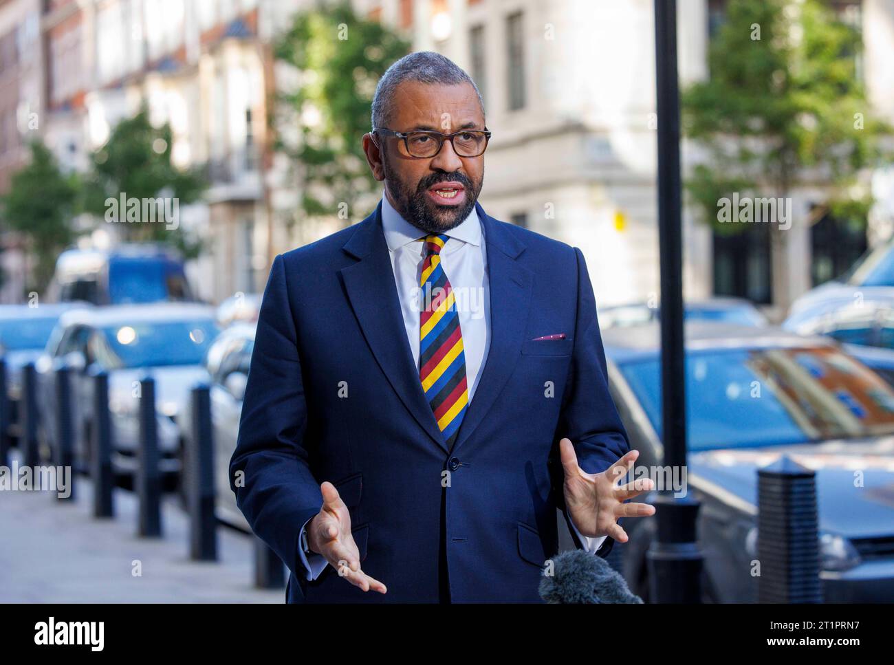 London, UK. 15th Oct, 2023. British Foreign Secretary, James Cleverly ...