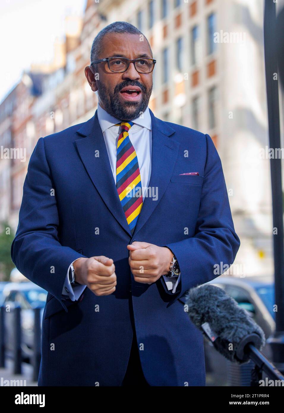 London, UK. 15th Oct, 2023. British Foreign Secretary, James Cleverly ...