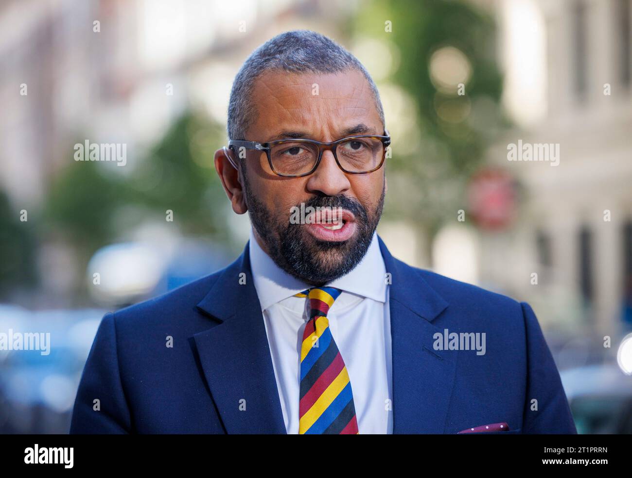 London, UK. 15th Oct, 2023. British Foreign Secretary, James Cleverly ...
