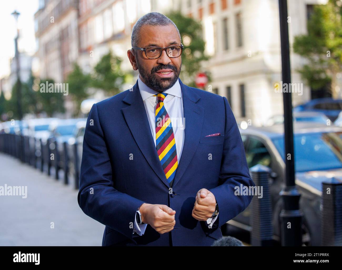 London, UK. 15th Oct, 2023. British Foreign Secretary, James Cleverly ...