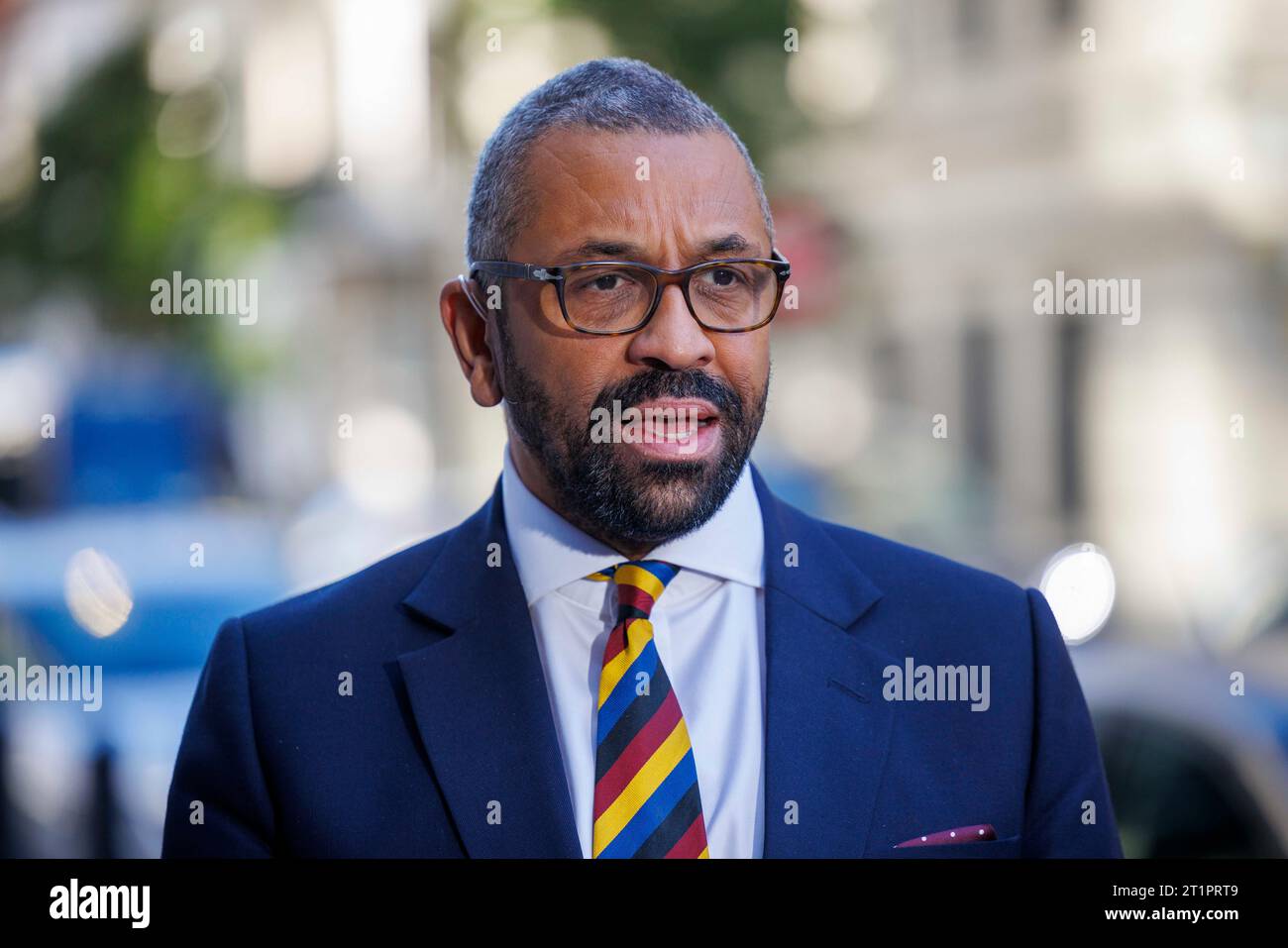 London, UK. 15th Oct, 2023. British Foreign Secretary, James Cleverly ...