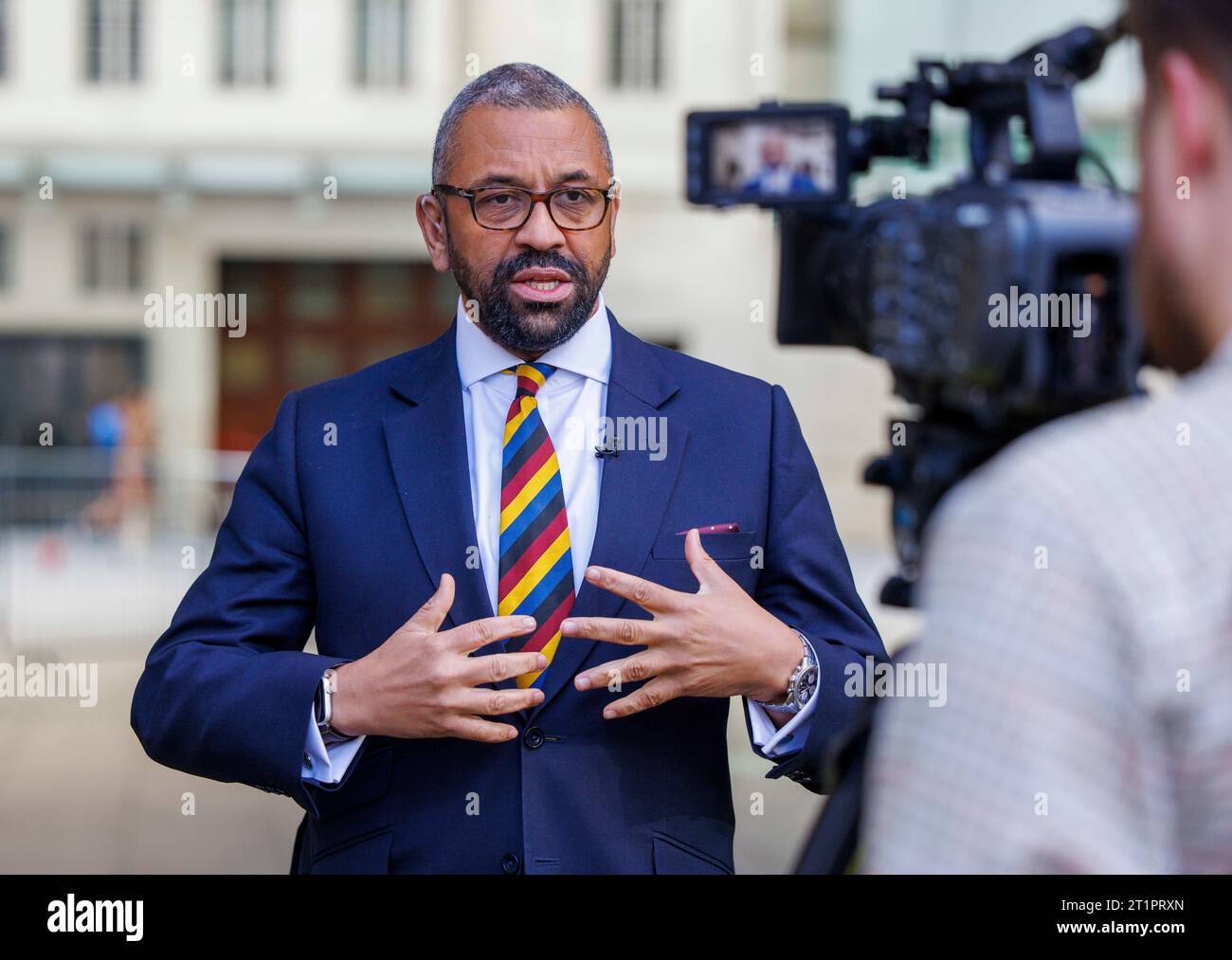 London, UK. 15th Oct, 2023. British Foreign Secretary, James Cleverly ...