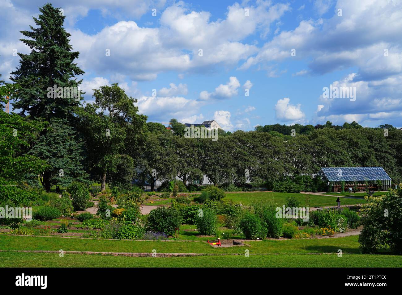 OSLO, NORWAY -1 JUL 2023- Dayview of the Oslo Botanical Garden, part of ...