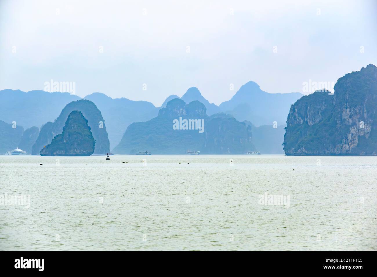 Ha Long Bay, Vietnam. Limestone Karsts in the Bay Stock Photo - Alamy