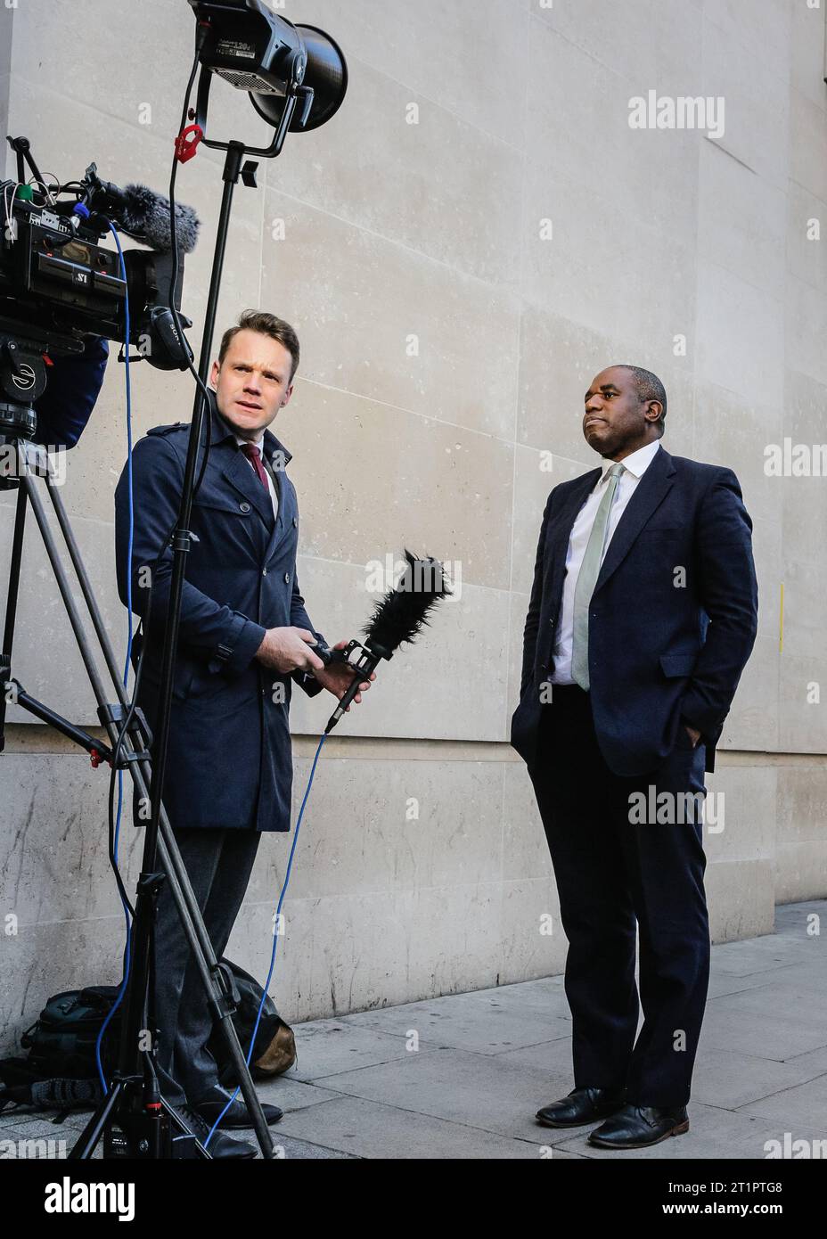 London, UK. 15th Oct, 2023. David Lammy, Shadow Foreign Secretary, at ...