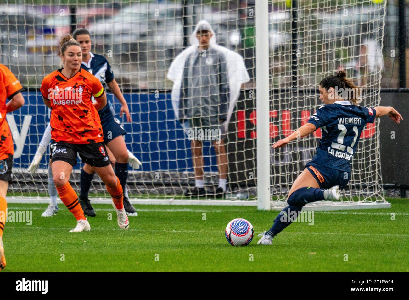 Bundoora, Australia. 15 October, 2023. Melbourne Victory Forward ...
