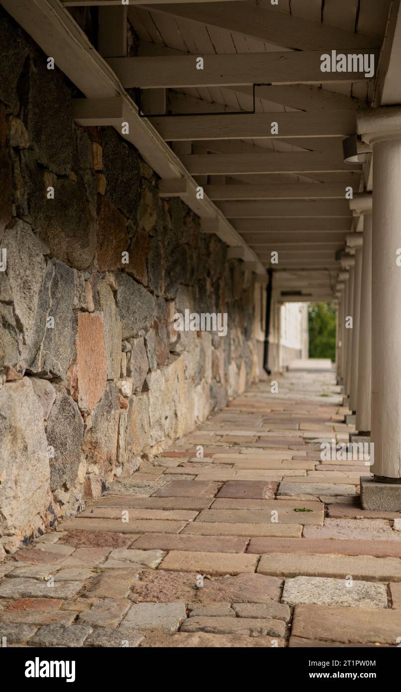 Colonnade at Rosersberg Castle Stockholm Stock Photo - Alamy