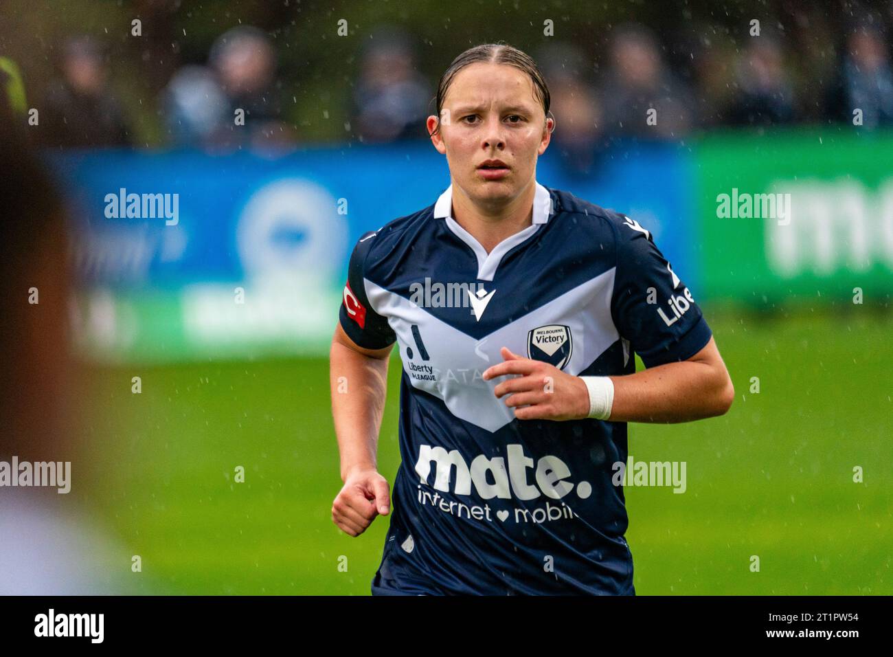 Bundoora, Australia. 15 October, 2023. Melbourne Victory Midfielder ...