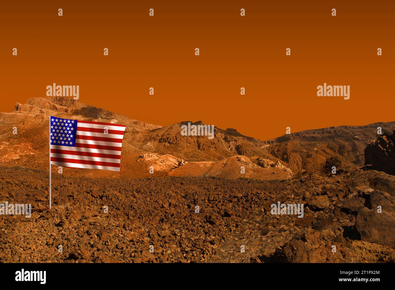 Us desert flag hi-res stock photography and images - Alamy