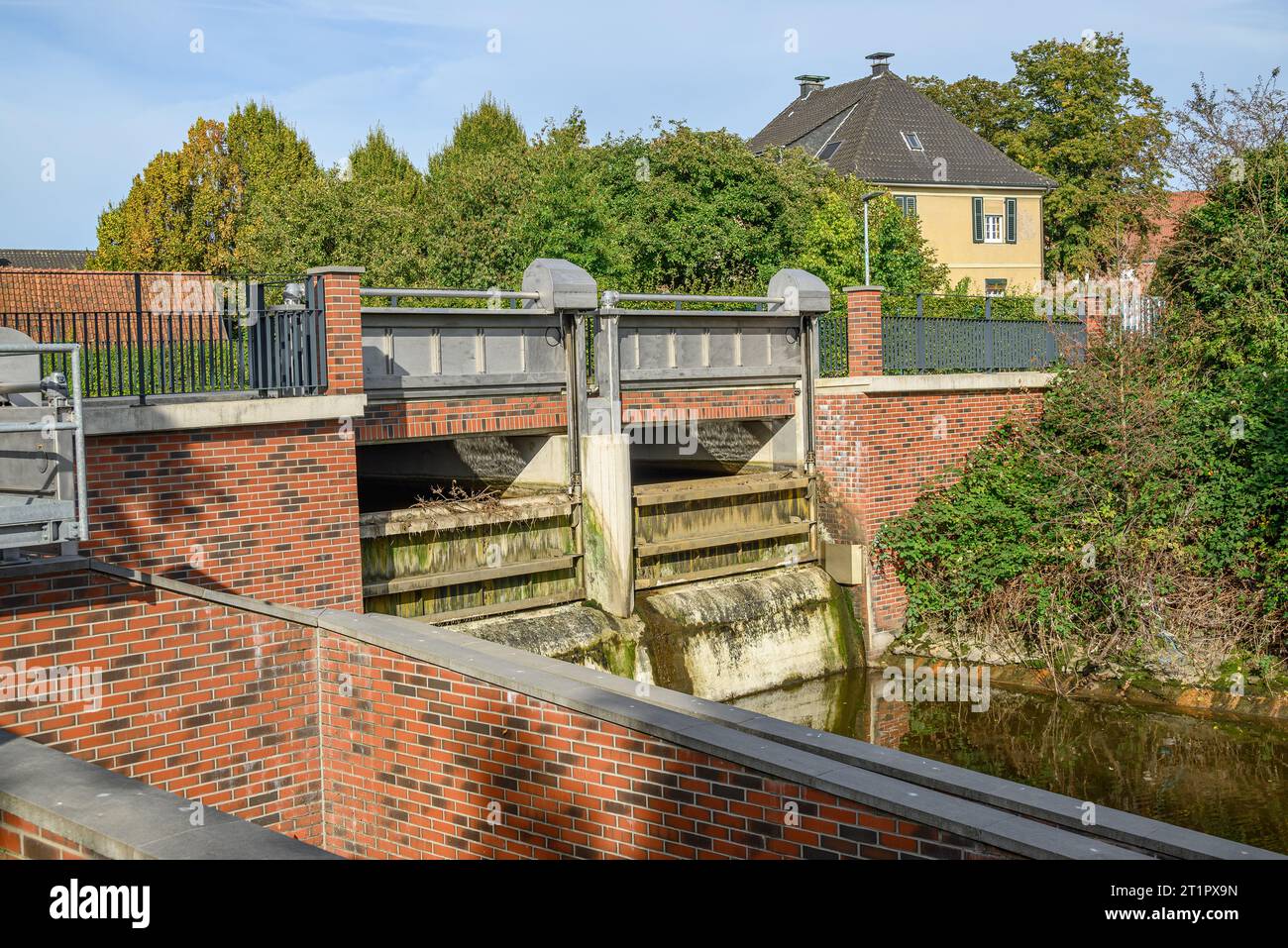 the city of Ramsdorf and the aa river Stock Photo - Alamy