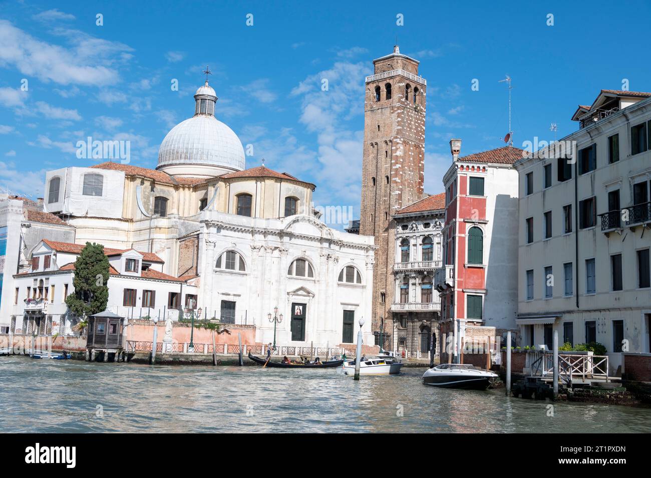 The 18th-century dome and bell tower of Chiesa dei Santi Geremia e ...
