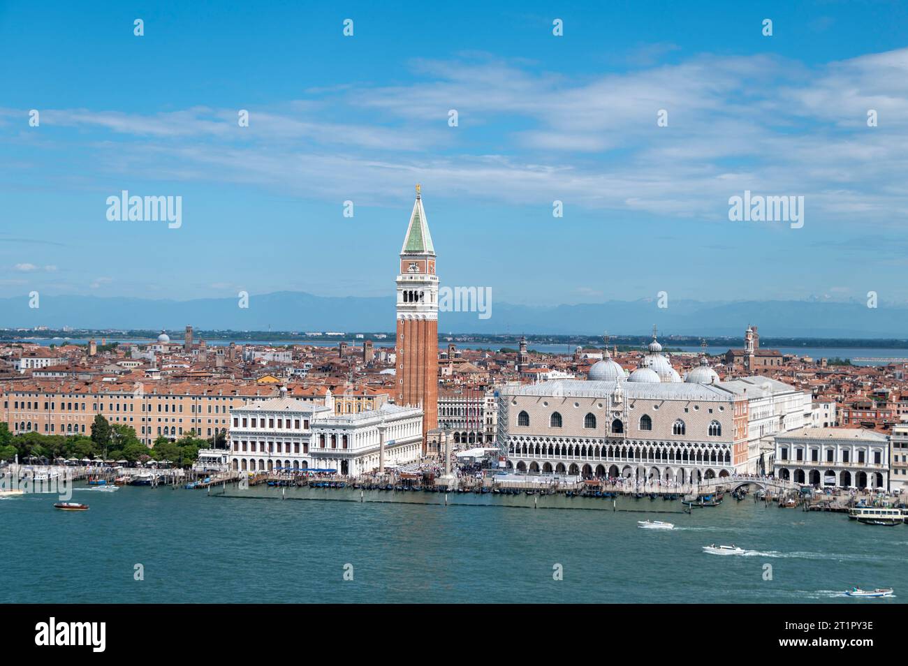 Skyline of the Campanile di San Marco (St Mark's Campanile), an ...