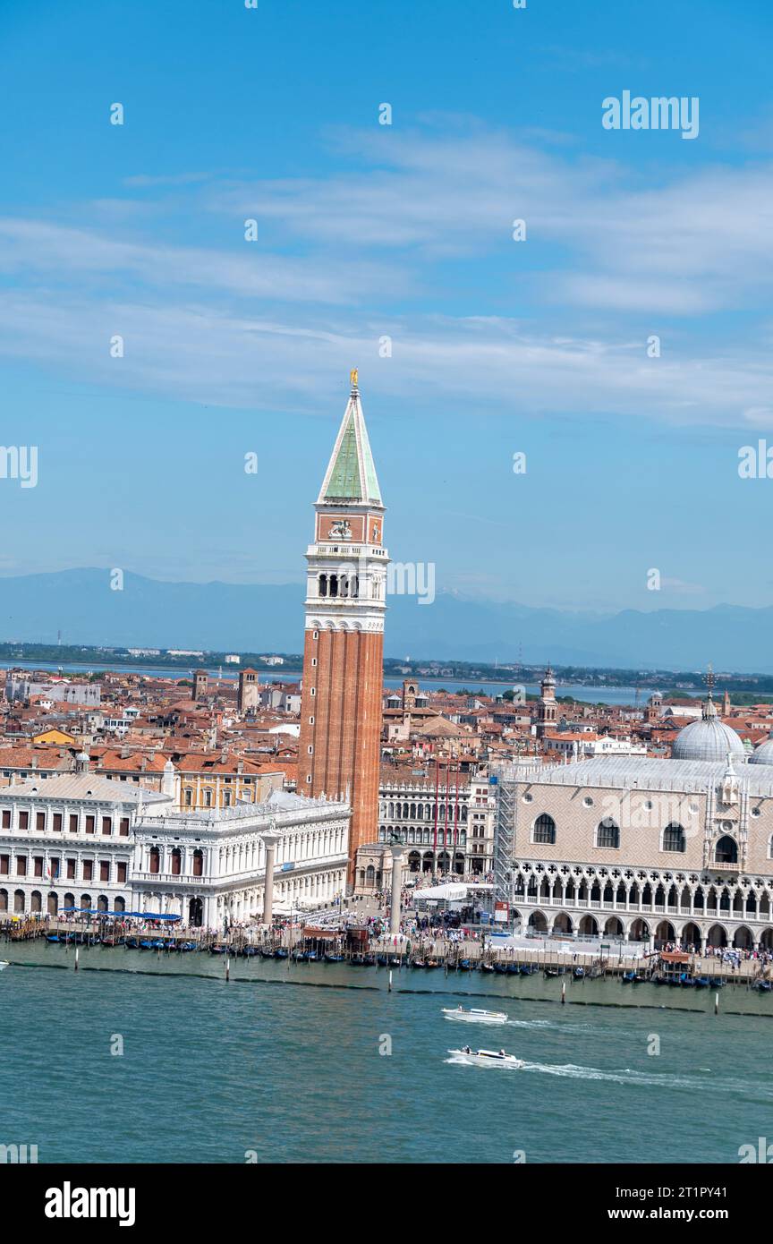 Skyline of the Campanile di San Marco (St Mark's Campanile), an ...
