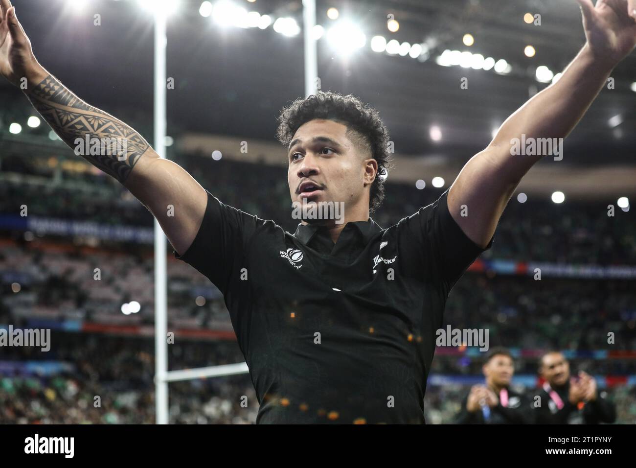 Paris, France. 15th Oct, 2023. LEICESTER FAINGA'ANUKU of Team New ...