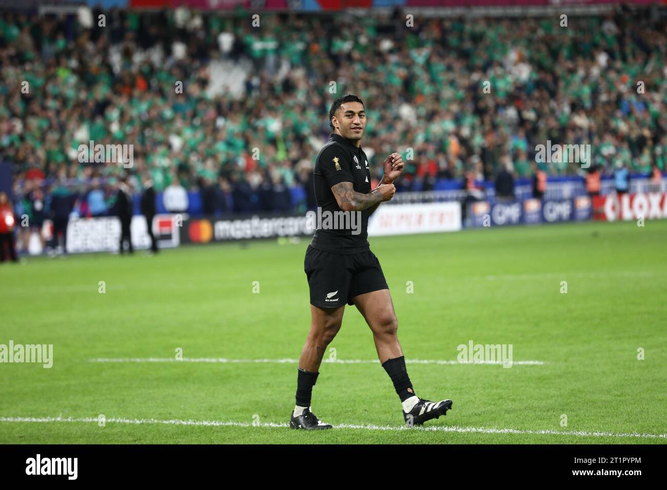 Paris, France. 15th Oct, 2023. RIEKO IOANE of Team New Zealand reacts ...
