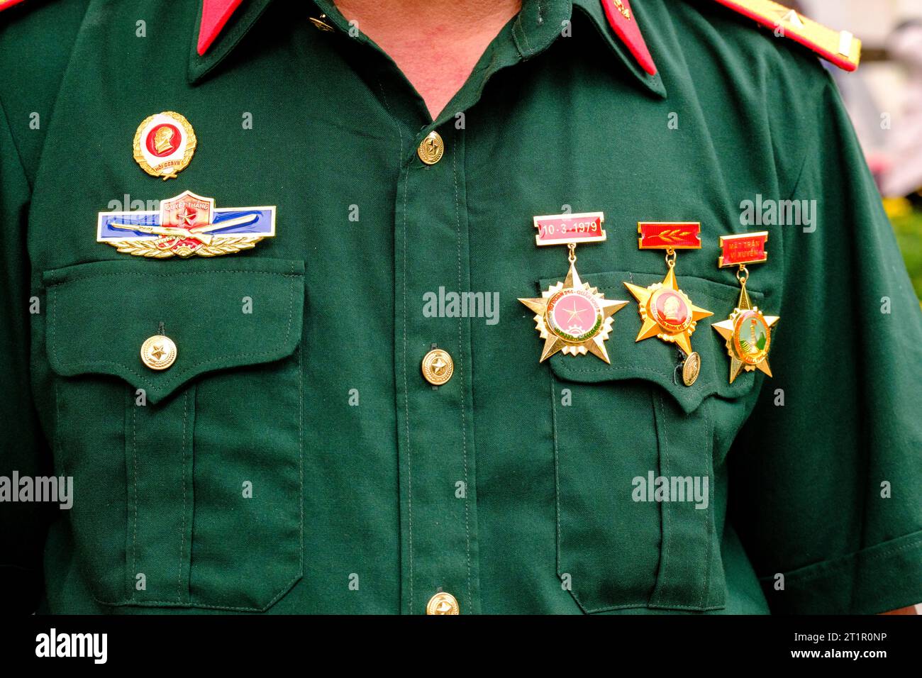 Bac Ha, Vietnam. Army Officer's Service Medals Stock Photo - Alamy