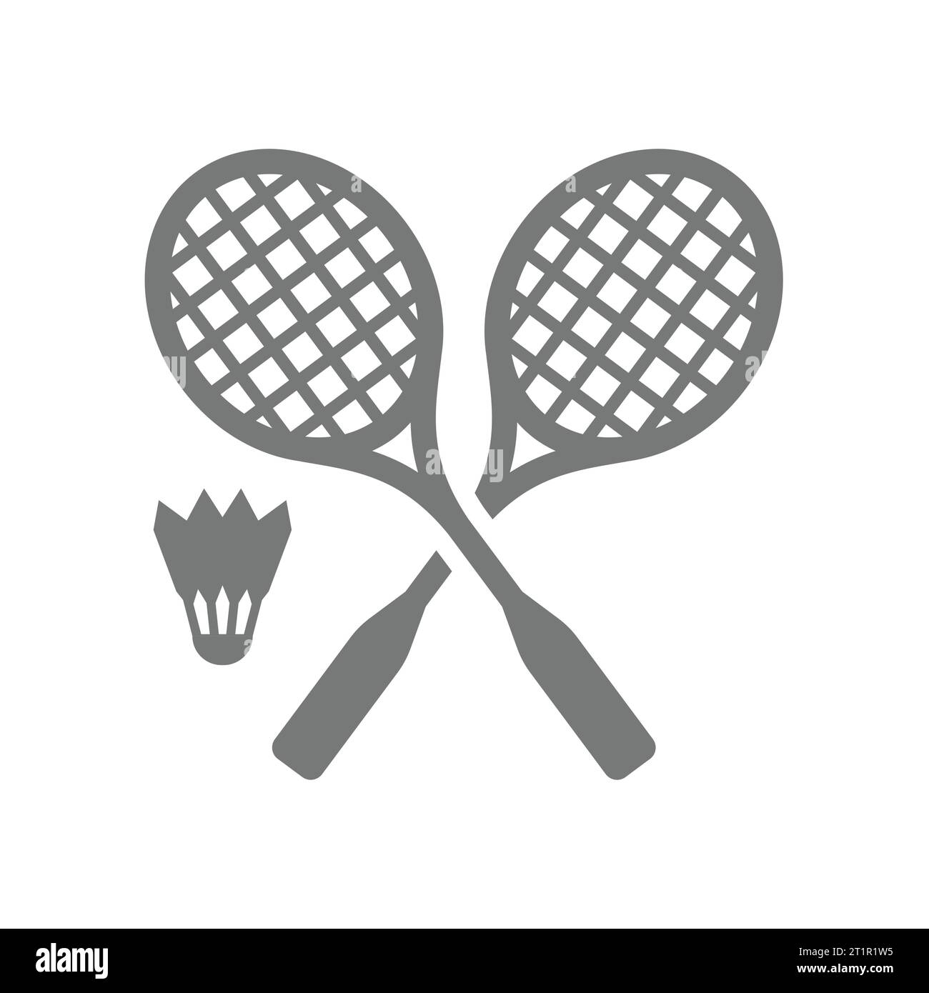 Badminton racket Black and White Stock Photos & Images - Alamy