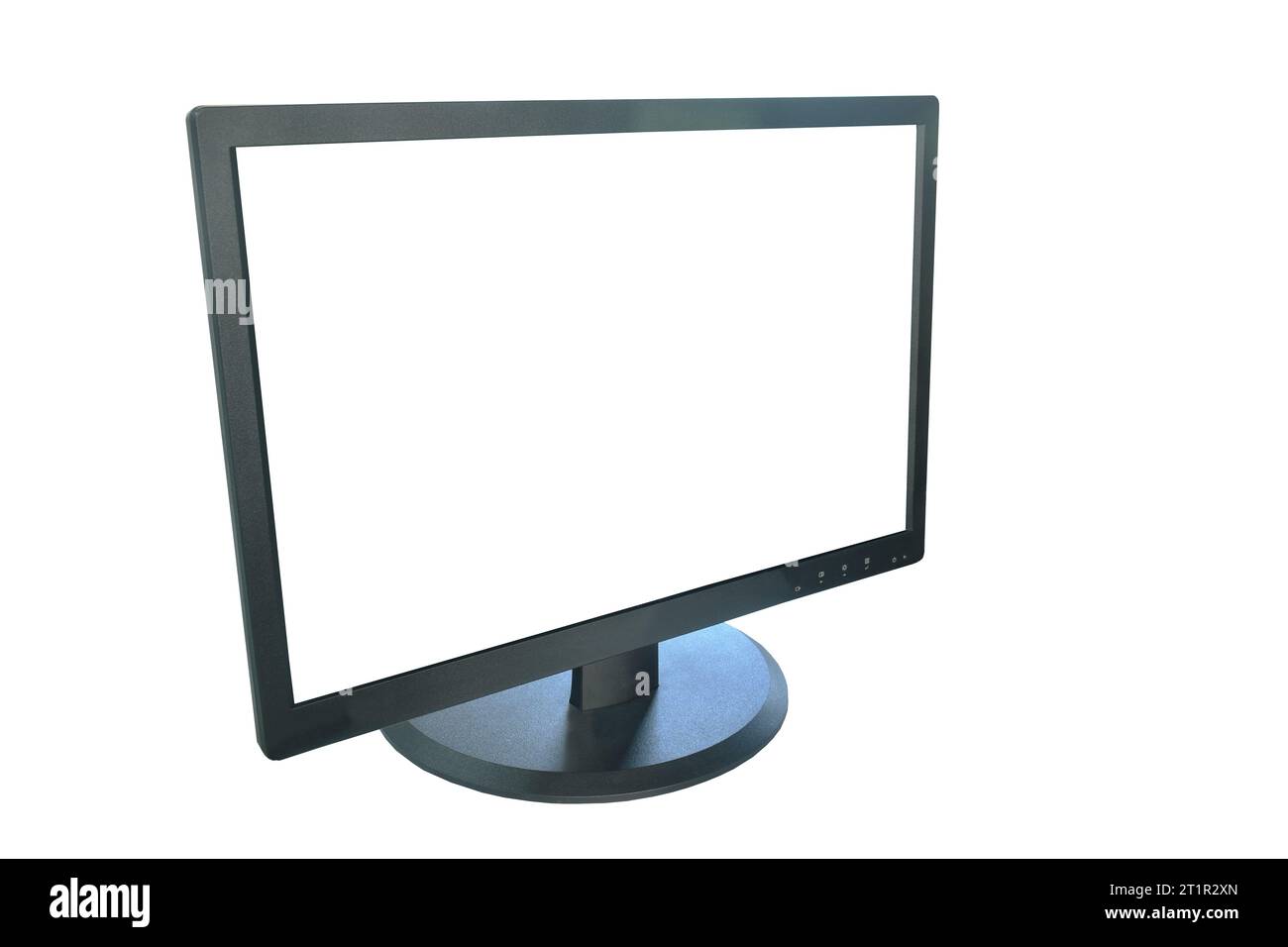 light emitting diode computer monitor displays on white background ...