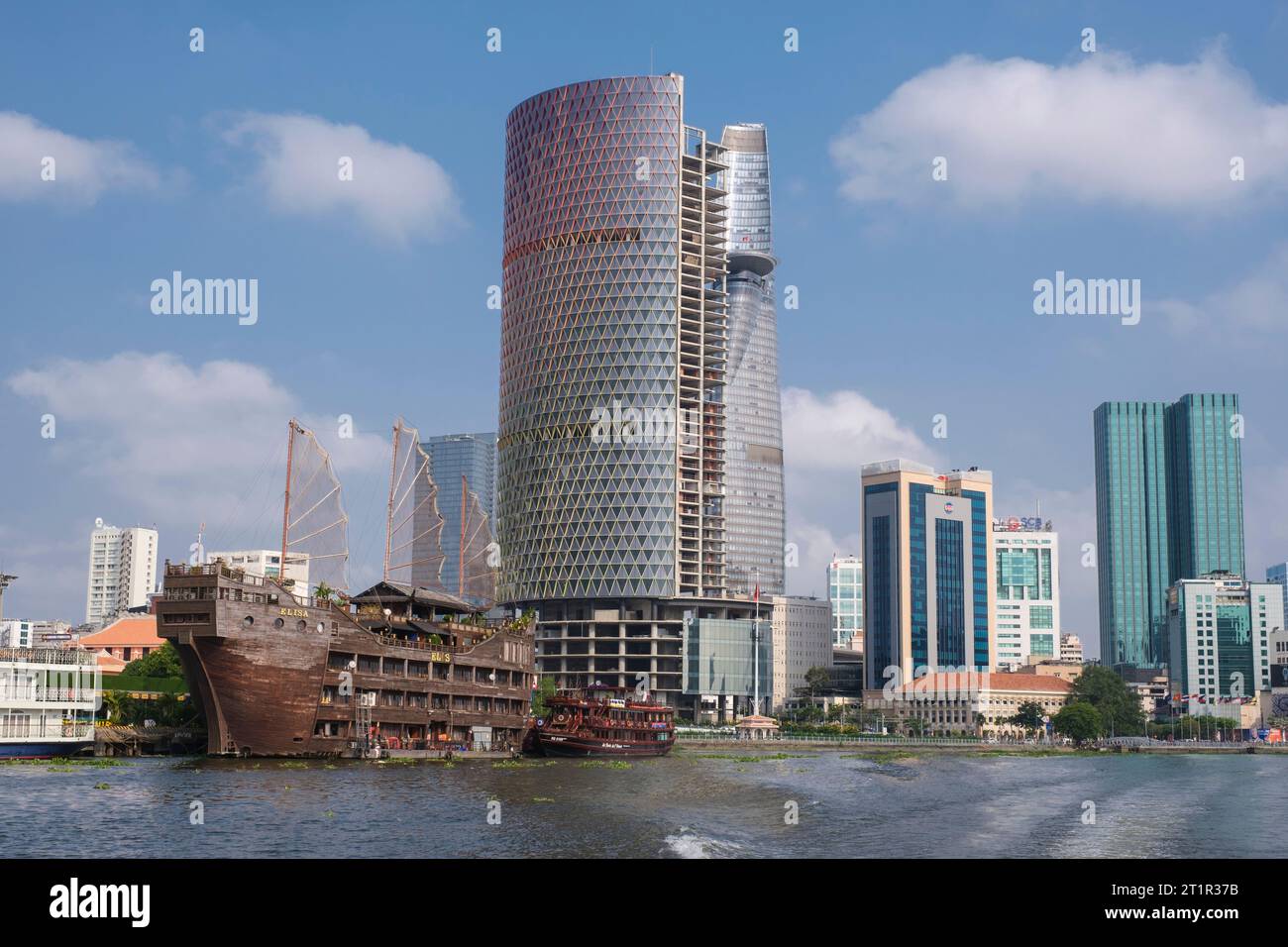 Elisa Floating Restaurant, IFC Saigon One, and Bitexco Financial Tower ...