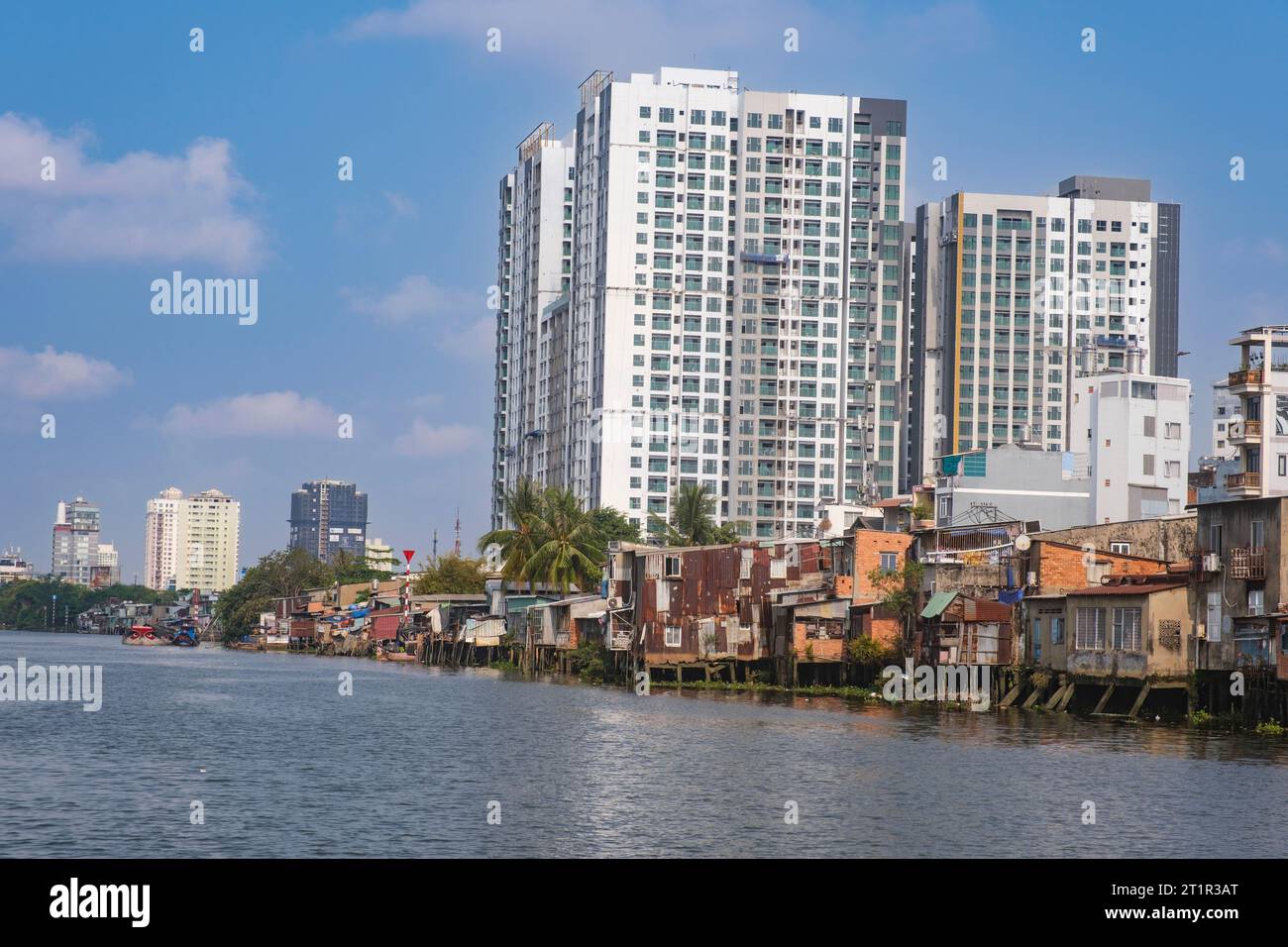 Ho Chi Minh, Vietnam. Juxtaposition of High-rise Apartment Buildings ...