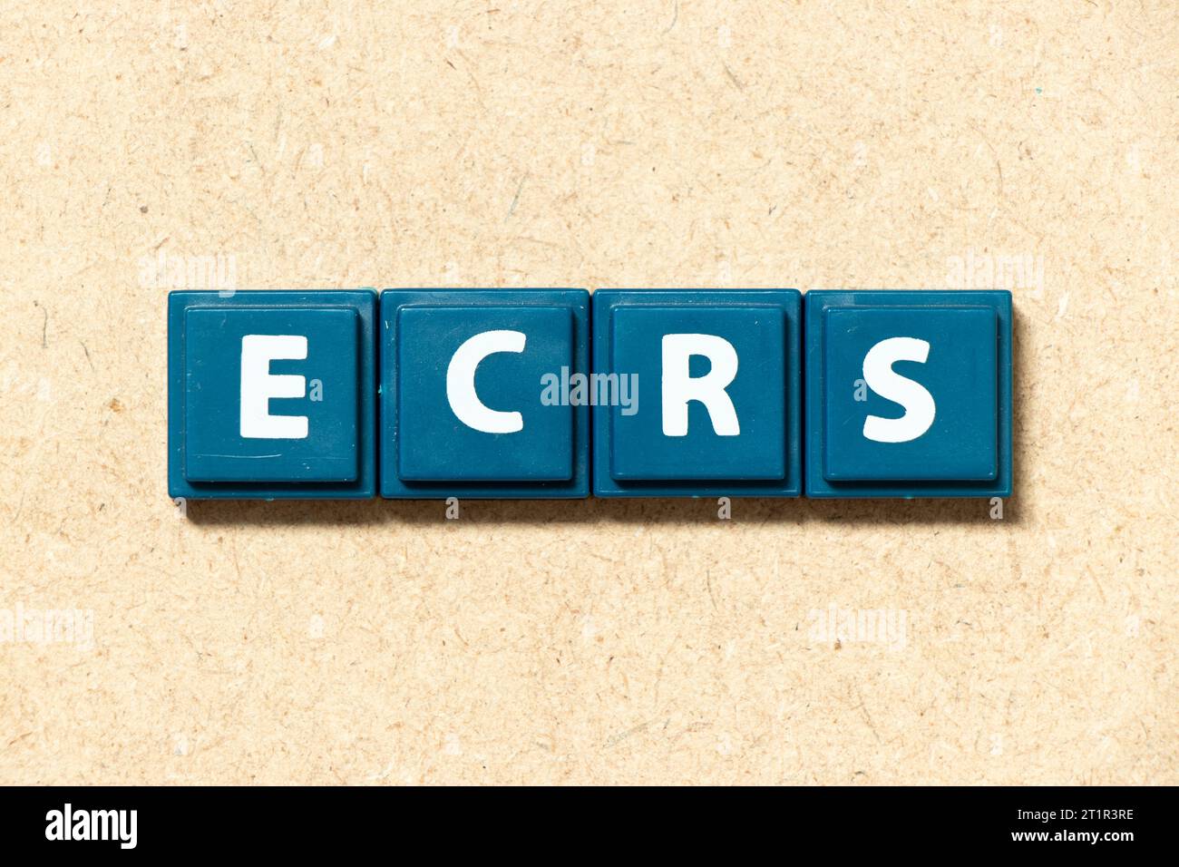 Tile alphabet letter in word ECRS (Abbreviation of Eliminate, Combine ... Tile alphabet letter in word ECRS (Abbreviation of Eliminate, Combine ...
